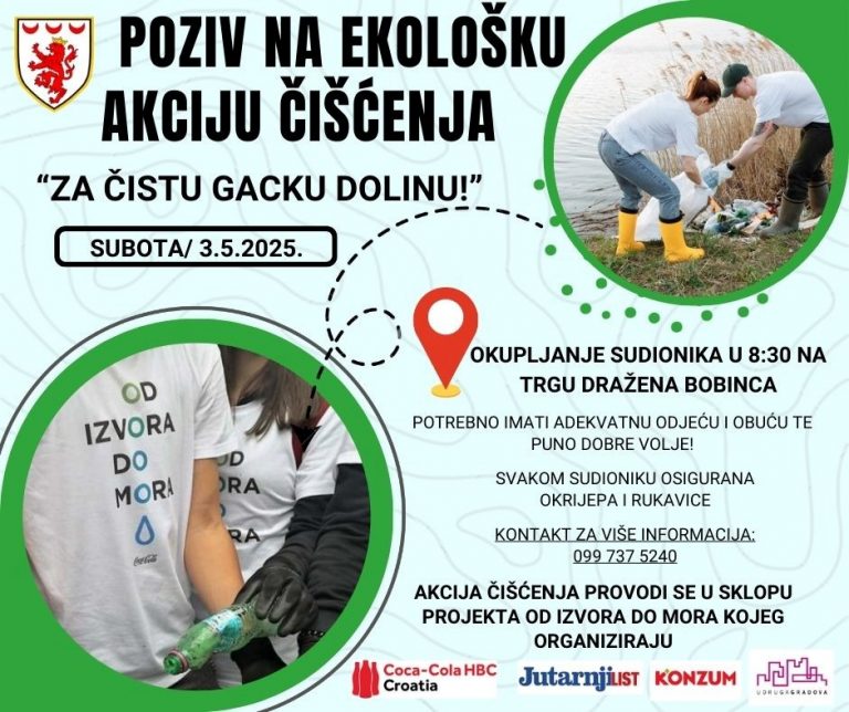 Akcija čišćenja od "Izvora do mora" - Vijesti iz Gacke Vijesti iz Gacke